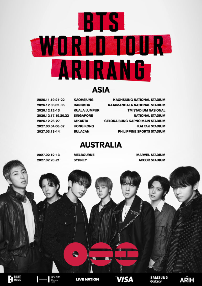 BTS ARIRANG Tickets SEA Guide 2026-2027